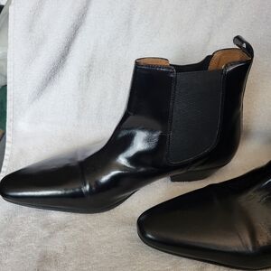 Topman | Shoes | Mens Topman Black Leather Chelsea Boots | Poshmark